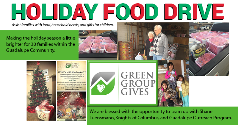 Holiday Food Drive - Green Group